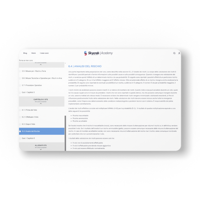 SPECIFIC EU STS-01/STS-02 | Corso teorico + esame online